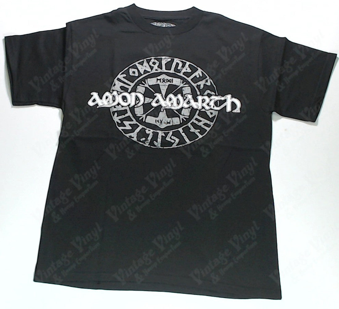 Amon Amarth - Grey Runes and White Logo Shirt | Vintage Vinyl Regina