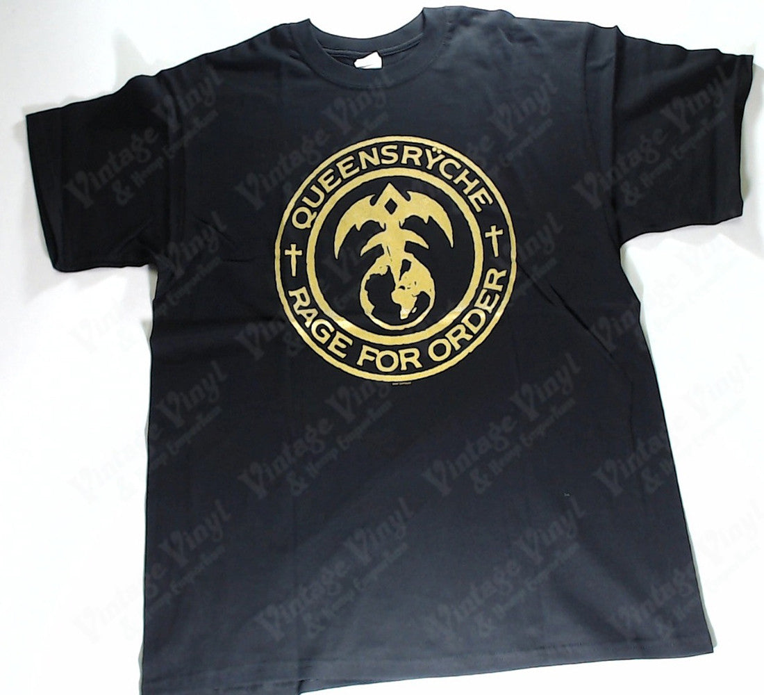 Queensryche - Rage For Order Gold Logo Shirt | Vintage Vinyl Regina